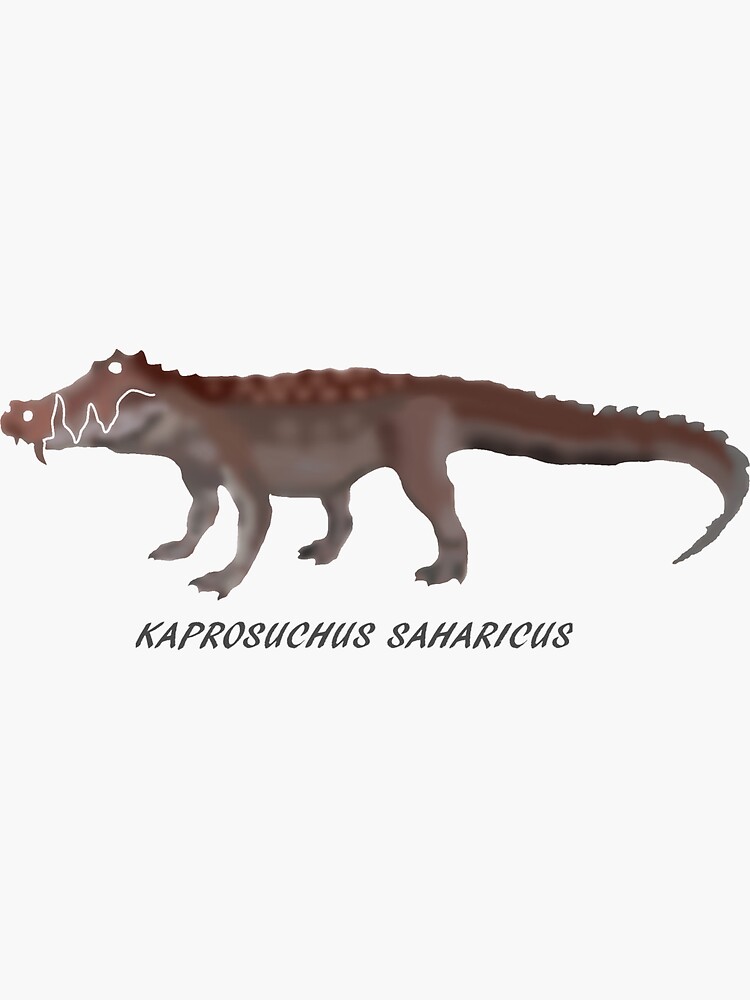 "Kaprosuchus Saharicus" Sticker for Sale by PrussianDragon | Redbubble