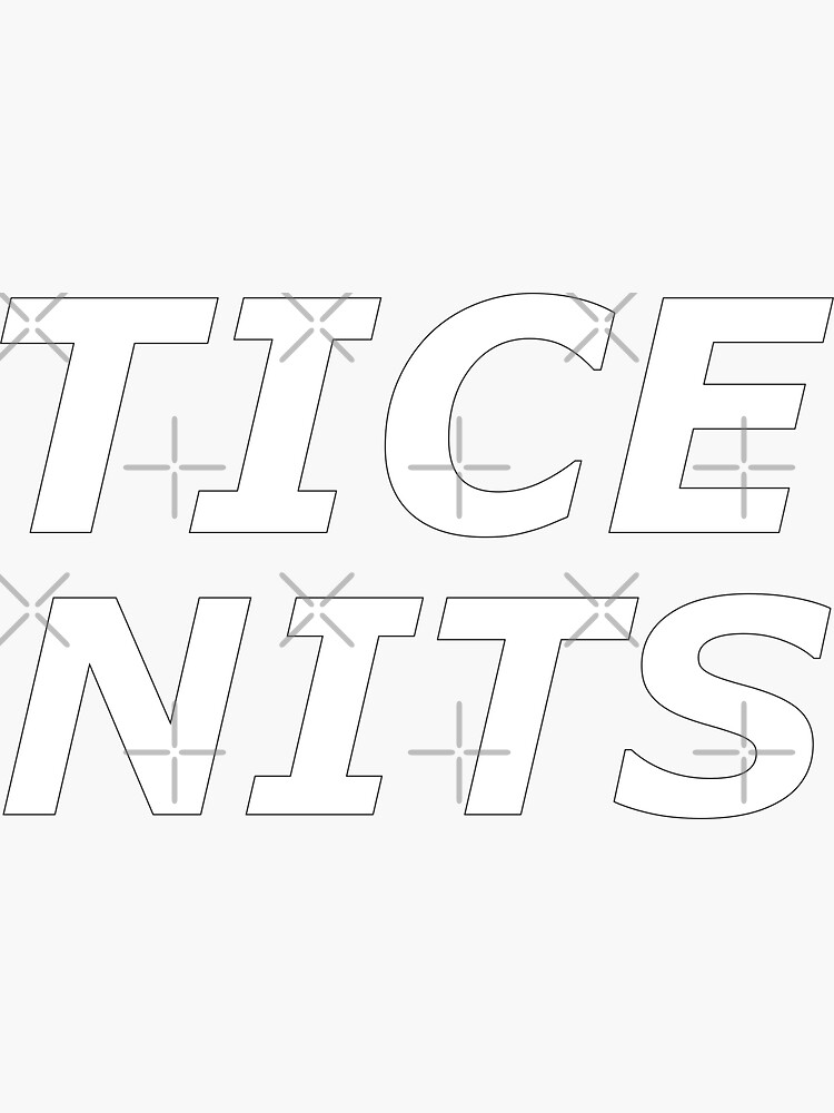 "Tice nits" Sticker by fil00 | Redbubble