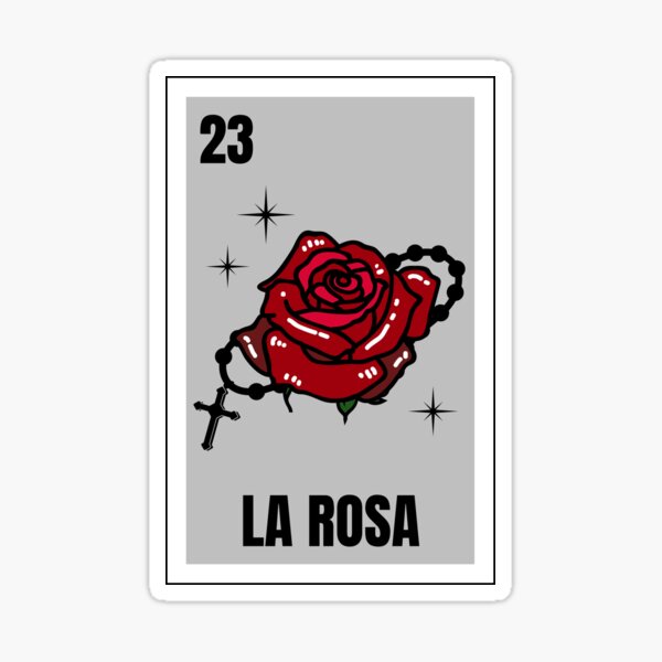 "La Rosa" Sticker for Sale by Chicanastylez | Redbubble