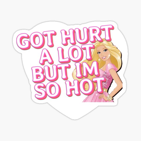"So hot " Sticker for Sale by Darkhumordesign | Redbubble