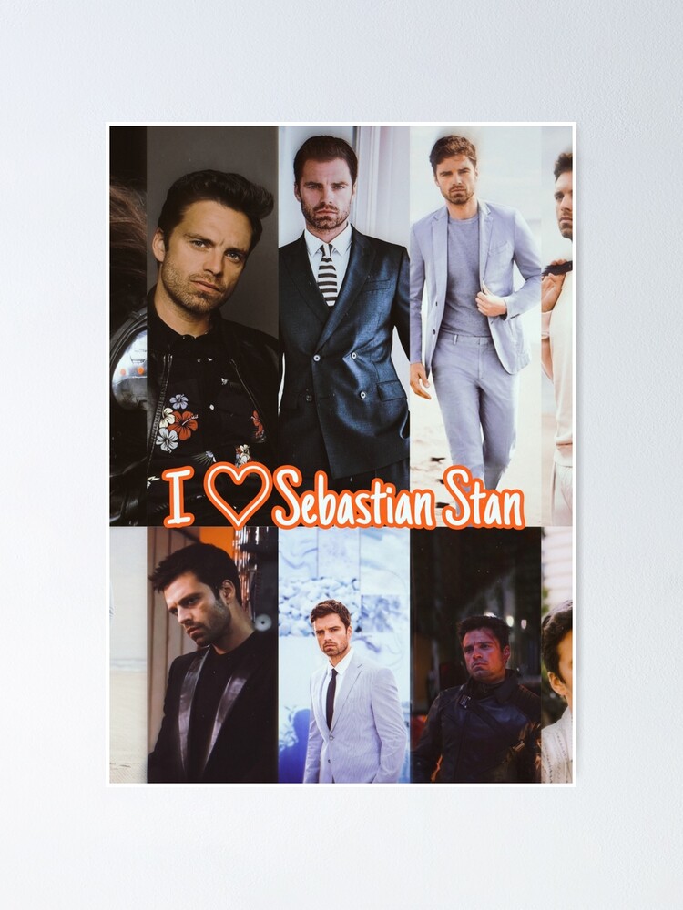 "Sebastian Stan Collage" Poster by Figureme | Redbubble