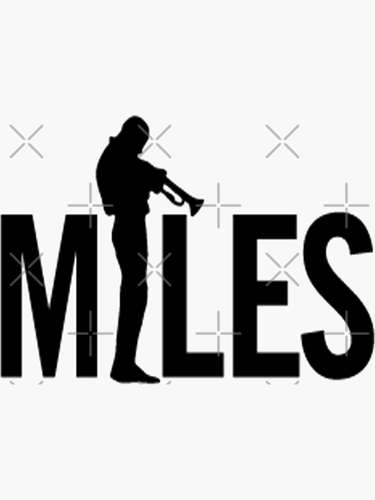 "MILES DAVIS " Sticker for Sale by mclerke61 | Redbubble
