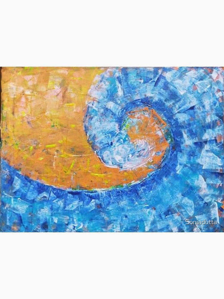 "Big wave abstract art" Sticker for Sale by Soniadutta | Redbubble