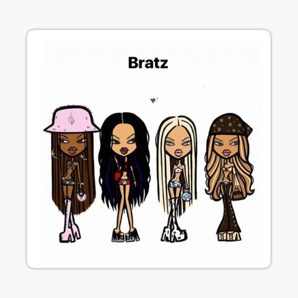 "BRATZ " Sticker for Sale by Limitlessart2 | Redbubble