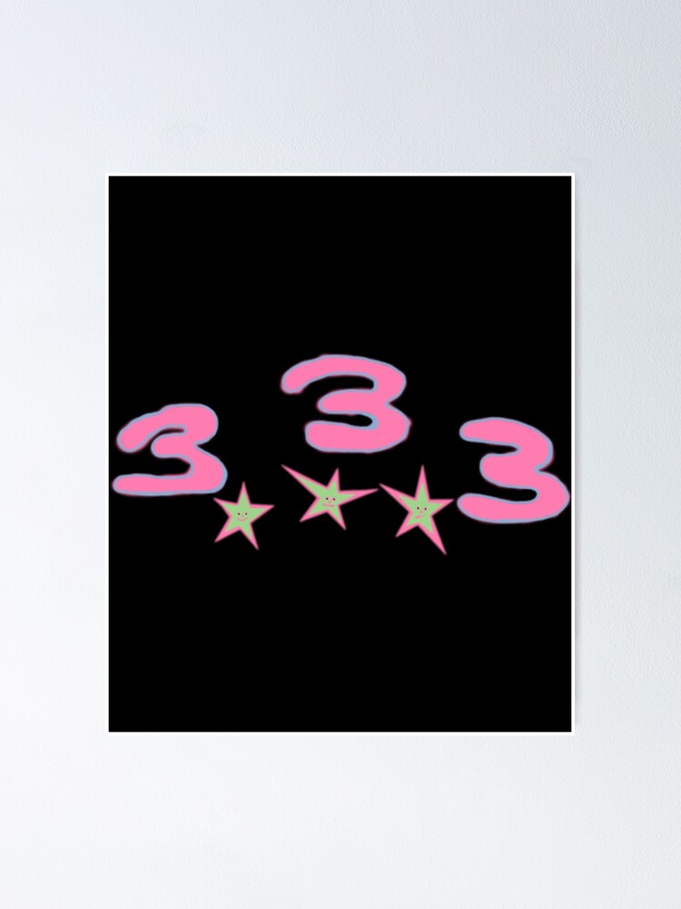 "Bladee Drain Gang 333 logo " Poster for Sale by ParioNovoo | Redbubble