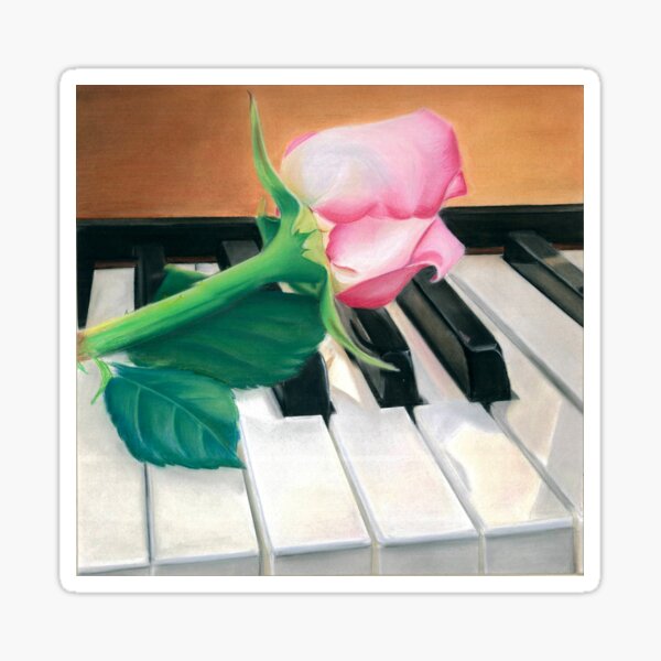 "Piano" Sticker by valentina9 | Redbubble