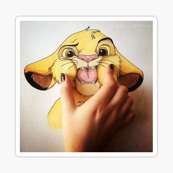 "boop the lion cub" Sticker by Midhatmajlovic | Redbubble