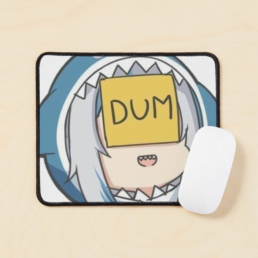 "Dum Shark || Gura" Sticker for Sale by AszaAri | Redbubble