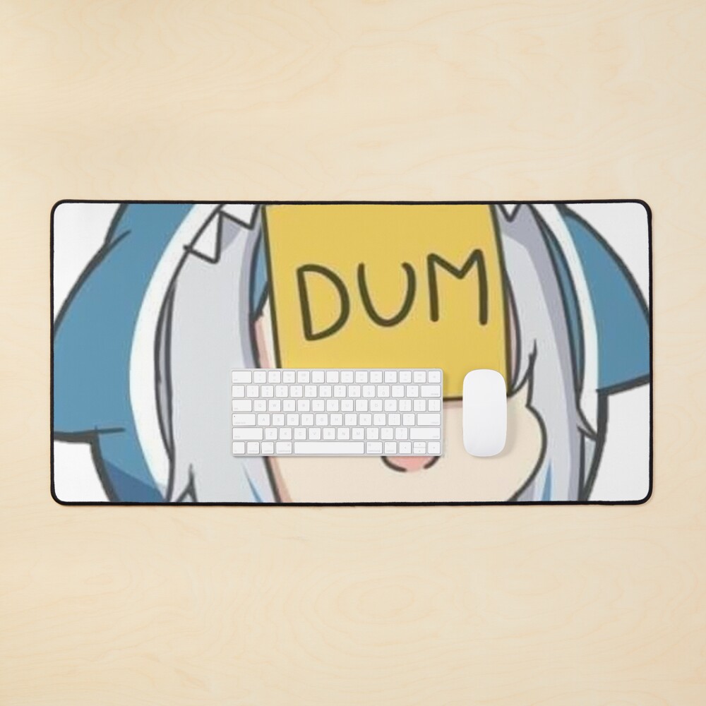 "Dum Shark || Gura" Sticker for Sale by AszaAri | Redbubble