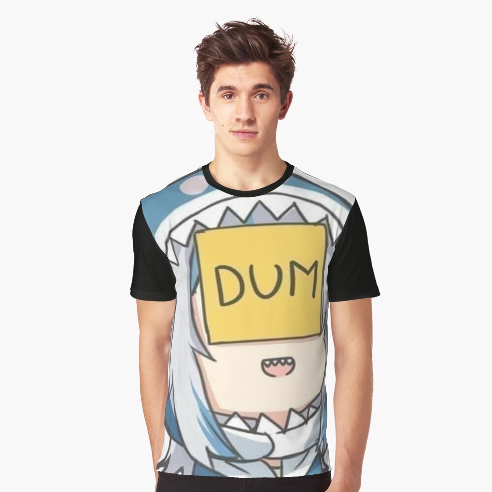 "Dum Shark || Gura" Sticker for Sale by AszaAri | Redbubble