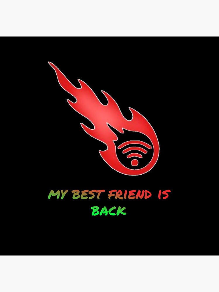 "My best friends back" Sticker for Sale by Otmanshioui | Redbubble