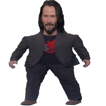 "Mini Keanu" Sticker for Sale by 2ndHill | Redbubble