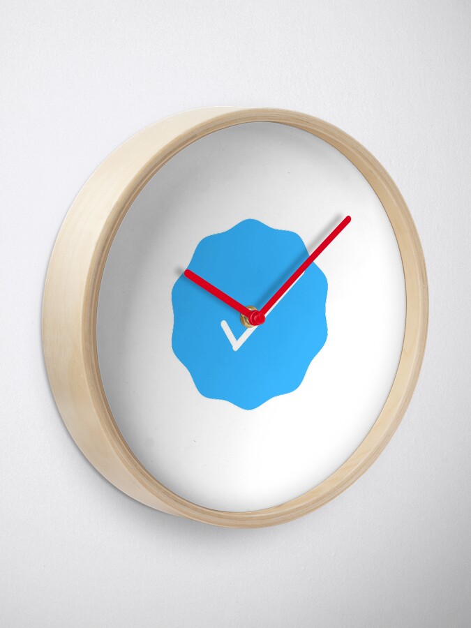 Reloj «Insignia de verificación azul - Símbolo azul verificado - Emoji ...