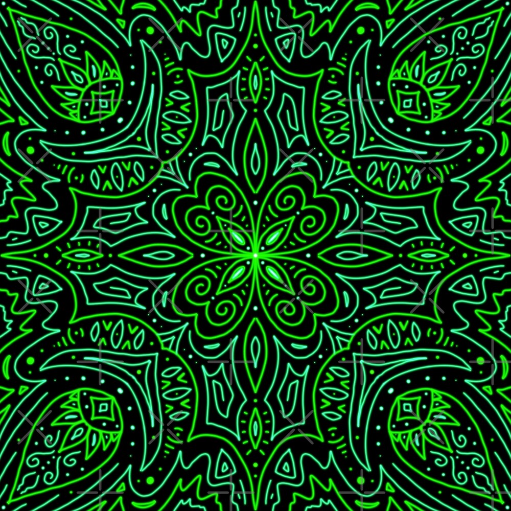 "Irish Green Celtic Pattern" by BeetleAndFern | Redbubble