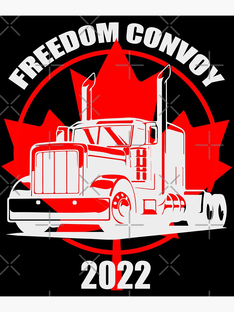 " Freedom Convoy 2022 | Truck Silhouette" Sticker for Sale by ARedShirt ...