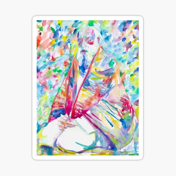 "MAHENDRANATH GUPTA watercolor portrait" Sticker for Sale by lautir ...