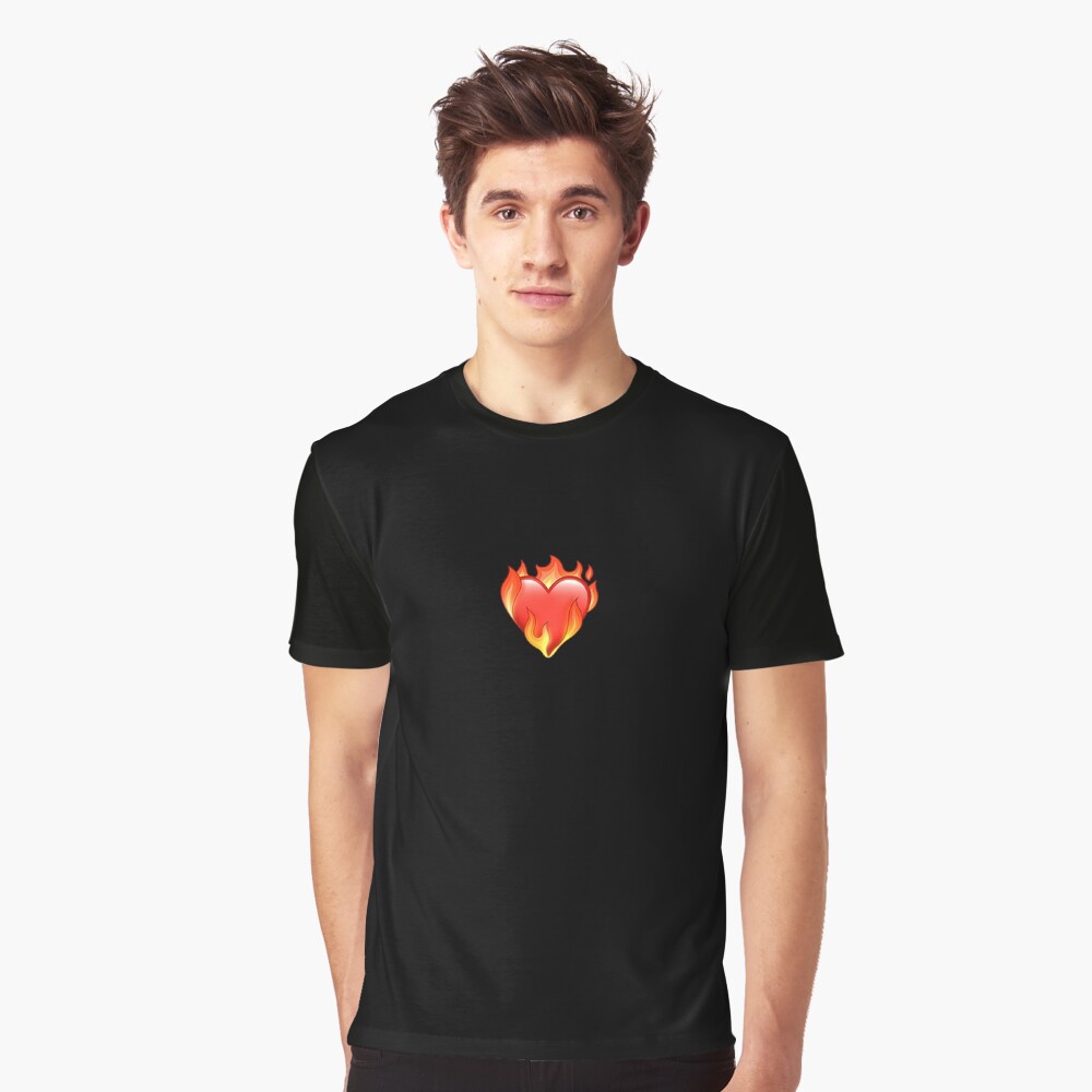 "flaming heart" Sticker by rare-colors | Redbubble