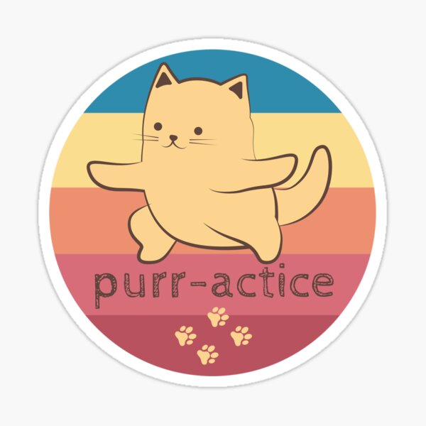 "Sunset Purr-actice Yoga with Cute Kitten Pose - Cute Yoga Kitty ...