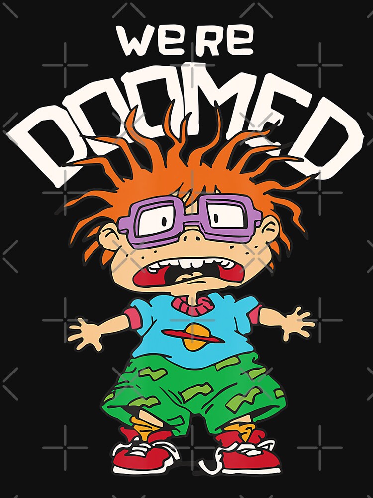 " We're Doomed Kid Cartoon Funny" T-shirt for Sale by KidGiftChoice ...