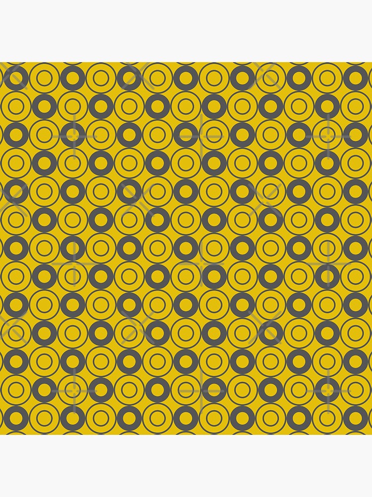 "Sirkel, Retro Circle Pattern in Retro Color Scheme" Sticker by ...