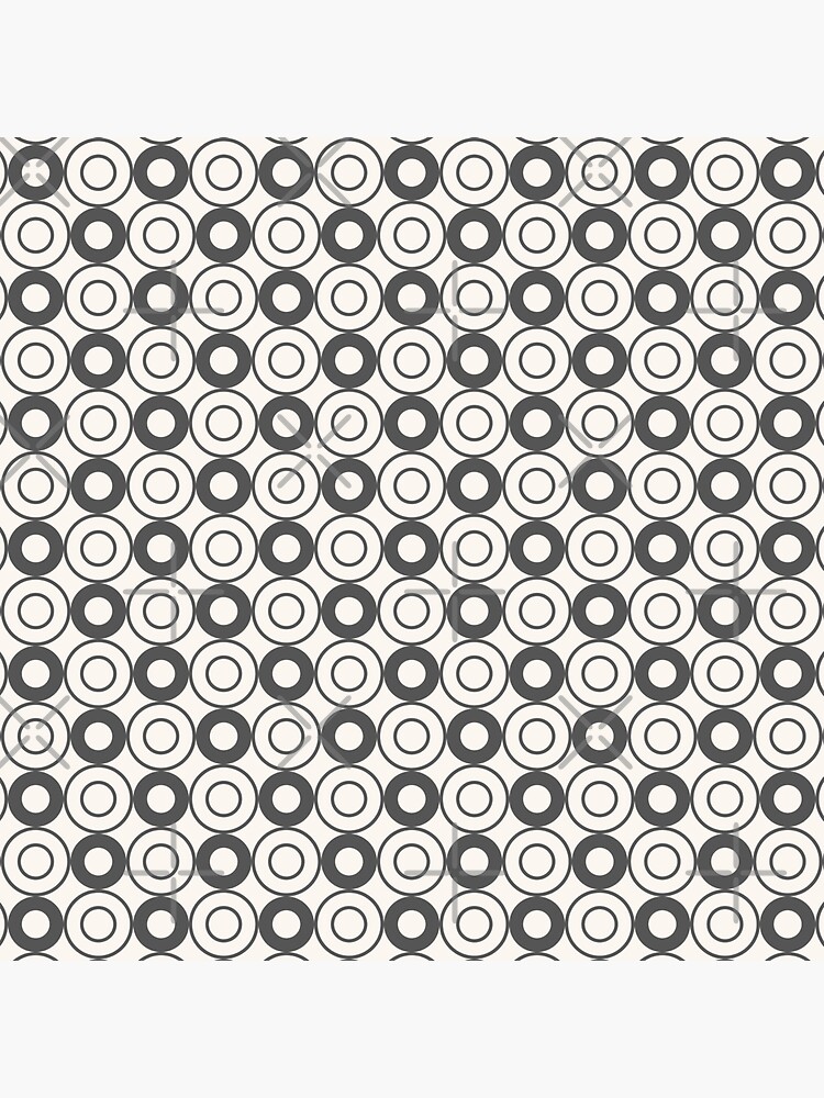 "Sirkel, Retro Circle in Pattern in Retro Color Scheme" Sticker by ...