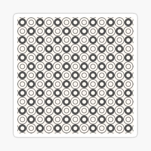"Sirkel, Retro Circle in Pattern in Retro Color Scheme" Sticker by ...