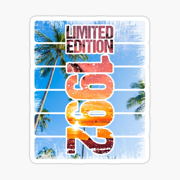 "Limited Edition 1992 Birthday 30 Years Vintage" Sticker for Sale by ...