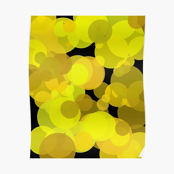 "Golden bubbles HEX colors" Poster for Sale by Mbeshter | Redbubble