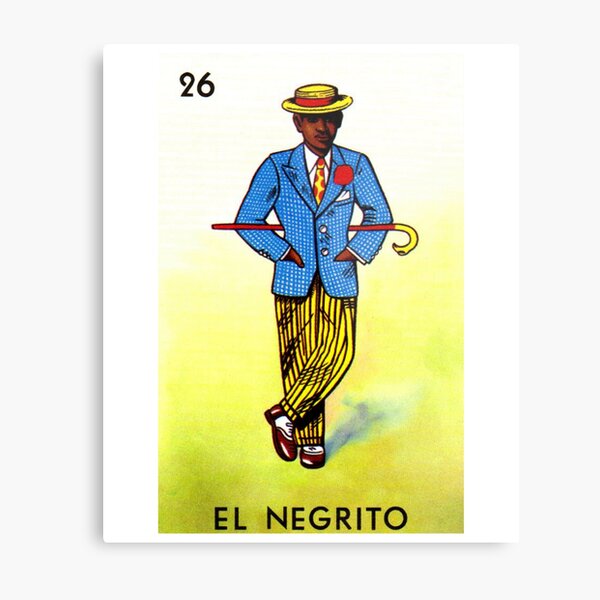 Lámina metálica «Loteria Mexicana - Regalo De El Negrito Loteria Regalo ...