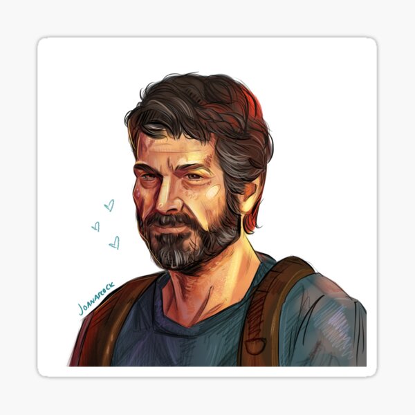 "joel miller from the last of us part II" Sticker for Sale by ...