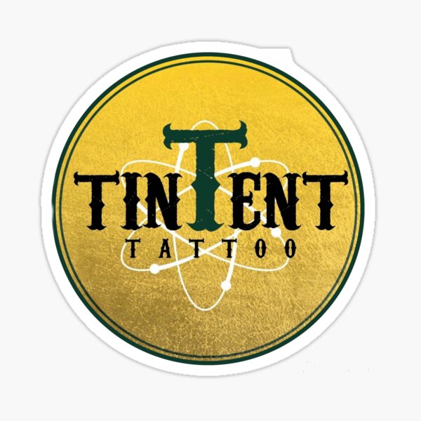 "INK TATTOO ORIGINAL LOGO" Sticker by TINTENTTATTOO | Redbubble
