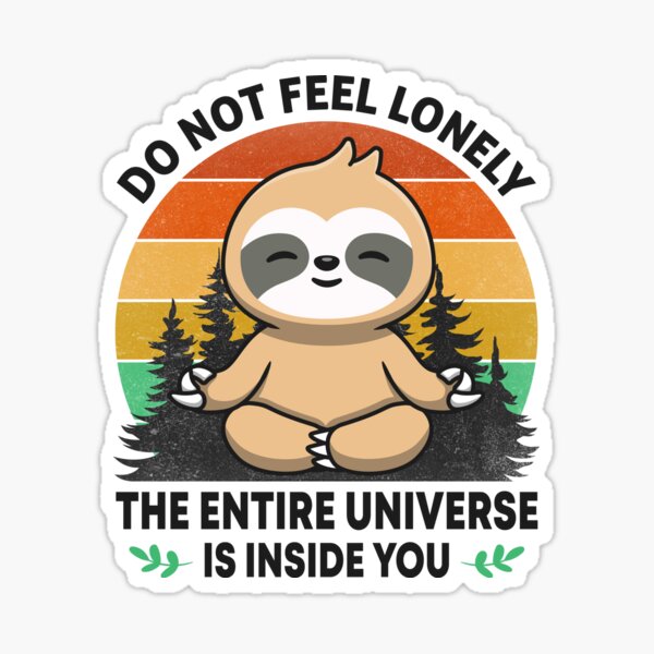 "sloth motivational quotes-funny animal typography" Sticker by Hartics ...