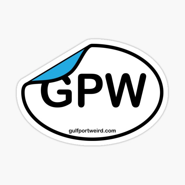 "GPW Blue Fold Oval" Sticker by father963 | Redbubble