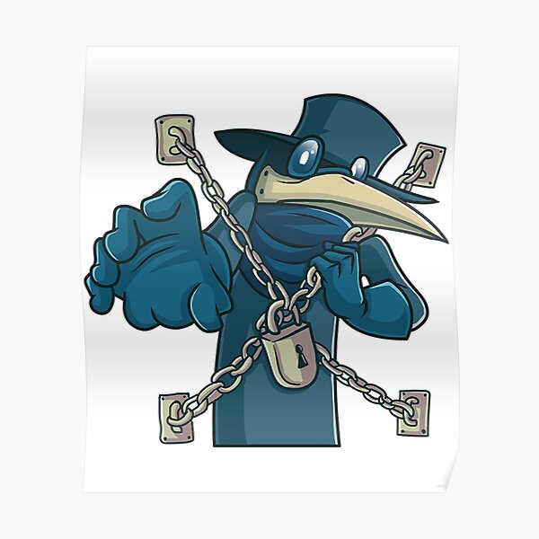 " SCP Foundation Plague Doctor funny and cute shirt 5" Poster by Yu-u ...