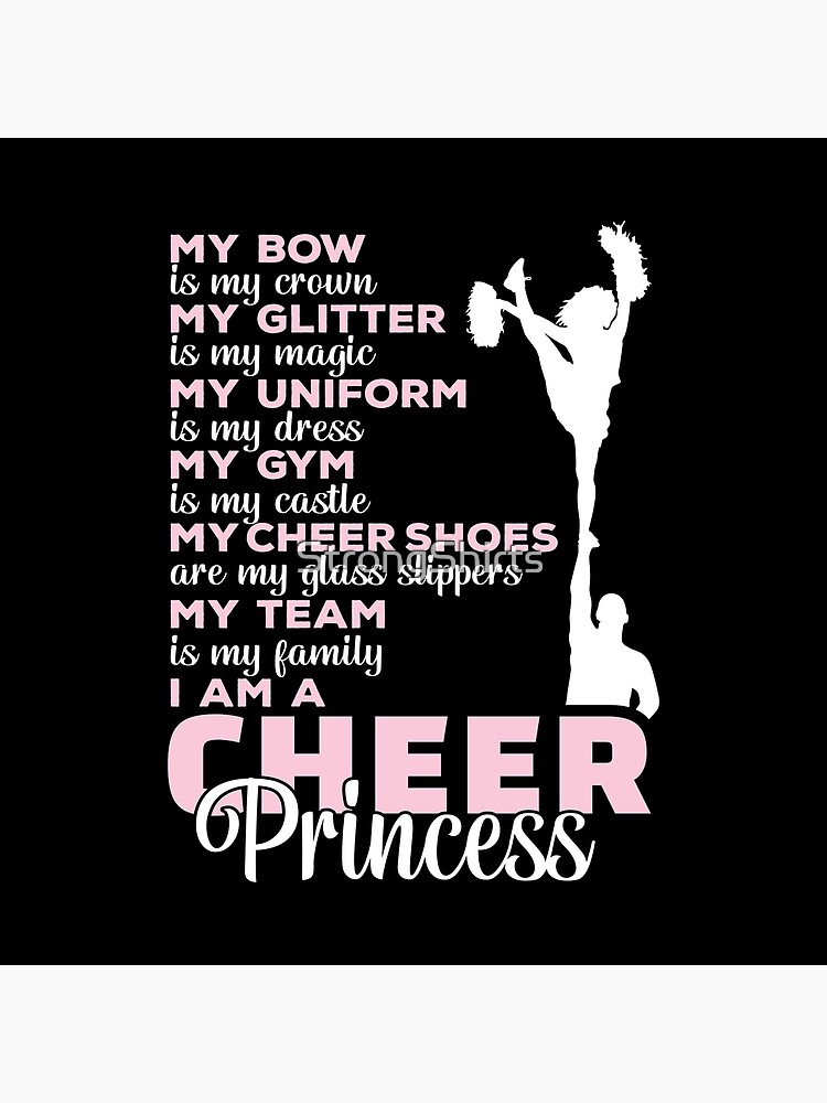 "Cheer Princess Cheerleading" Art Board Print by StrongShirts | Redbubble