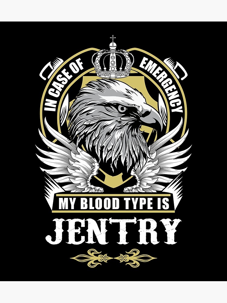 Póster «Camiseta con el nombre de Jentry: en caso de emergencia, mi ...