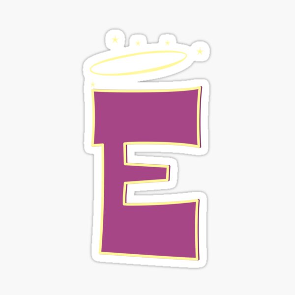 "Bratz styled letter e" Sticker for Sale by blueberrycafe | Redbubble
