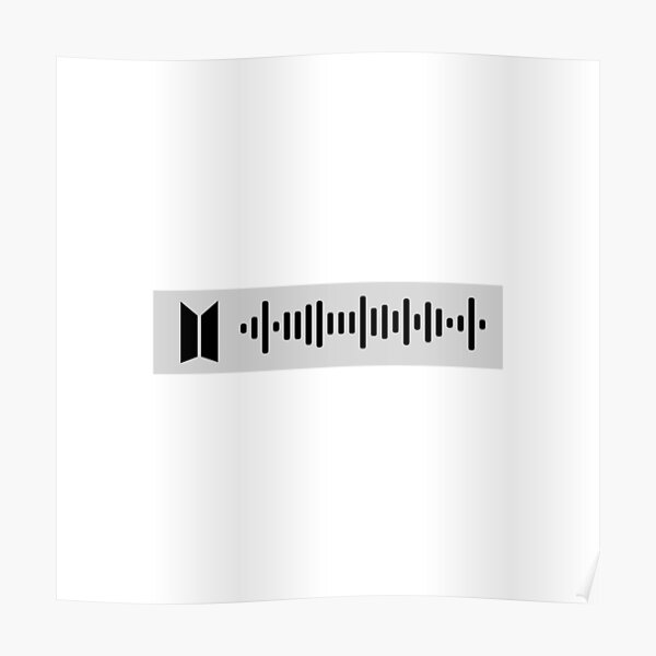 "Dynamite by BTS | spotify scan code" Poster for Sale by sisters-lab | Redbubble