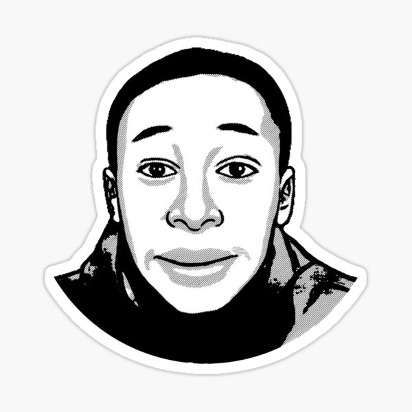 "Khaby Lame Face Design T-shirts" Sticker by LukiiMall | Redbubble