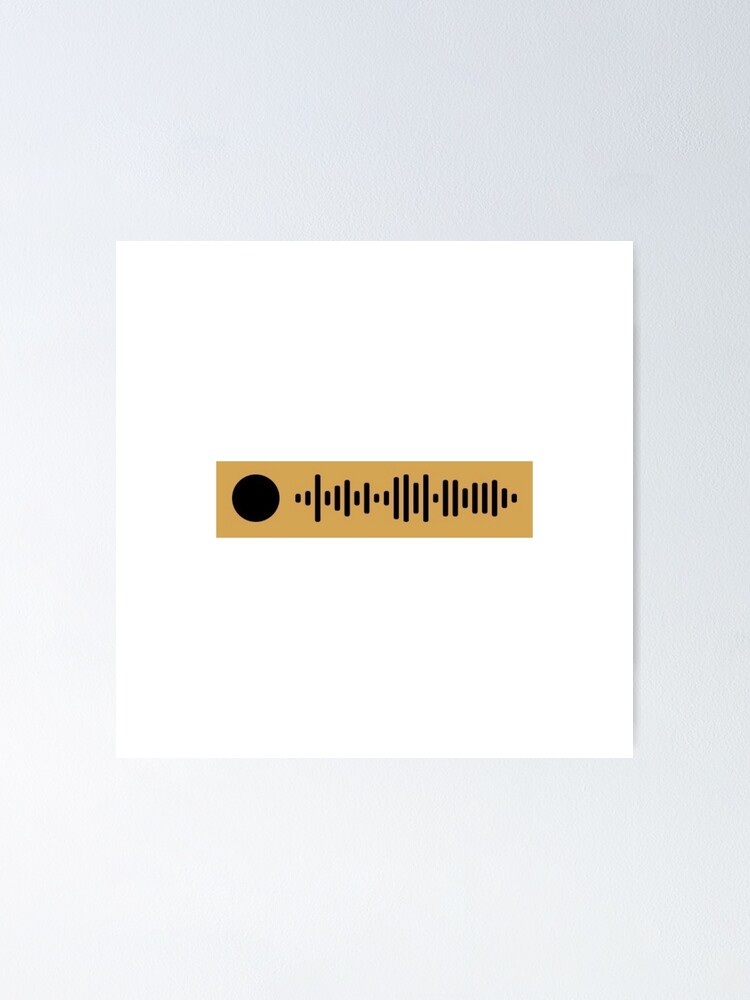 "Yellow by Coldplay | spotify scan code" Poster by sisters-lab | Redbubble