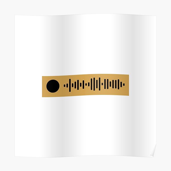 "Yellow by Coldplay | spotify scan code" Poster by sisters-lab | Redbubble