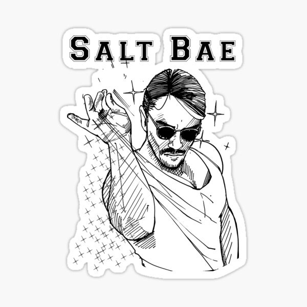"salt bae" Sticker for Sale by siomaymrza | Redbubble