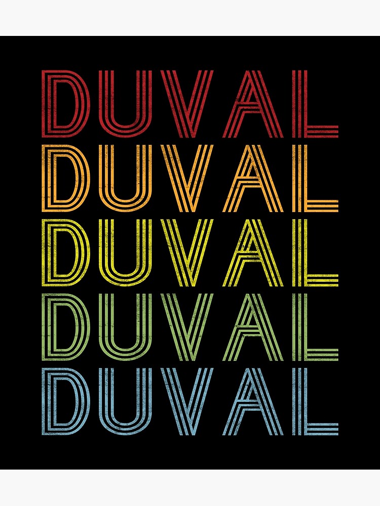 Póster «Camiseta con nombre de Duval - Camiseta de artículo de regalo ...