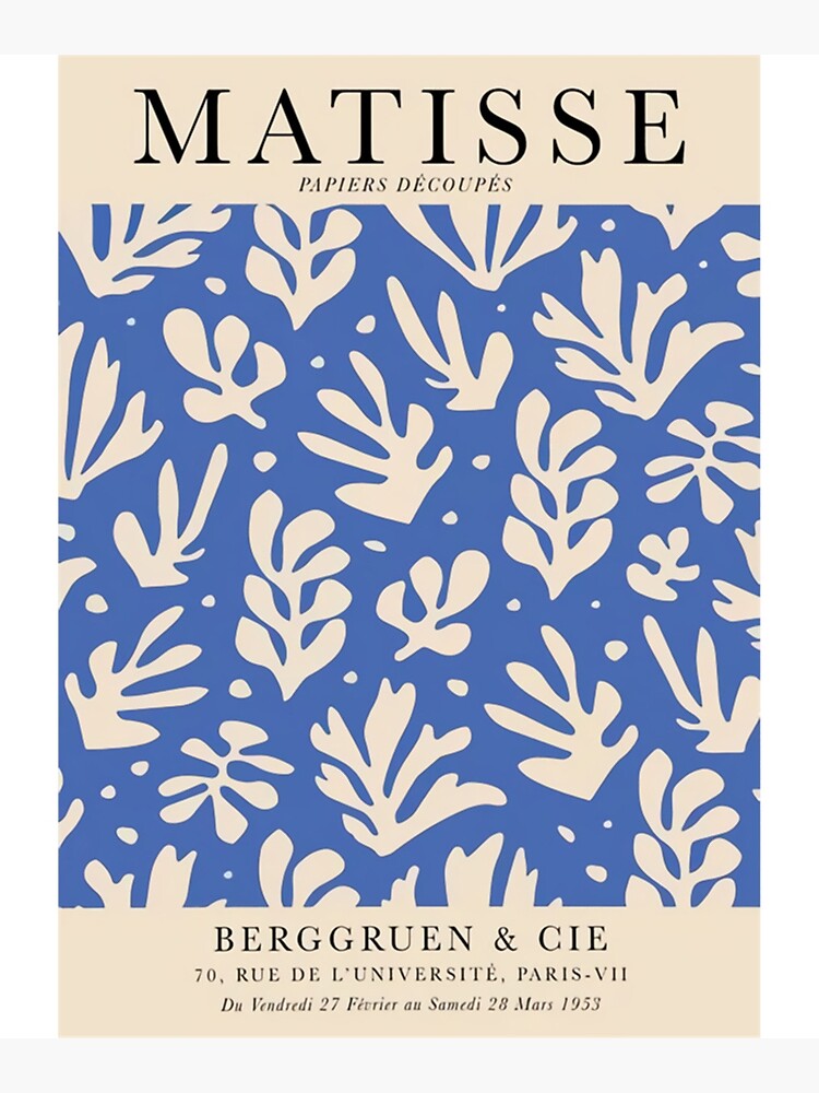 "Hneri Matisse Cut Outs Blue " Poster for Sale by ArtisticaPrintT ...