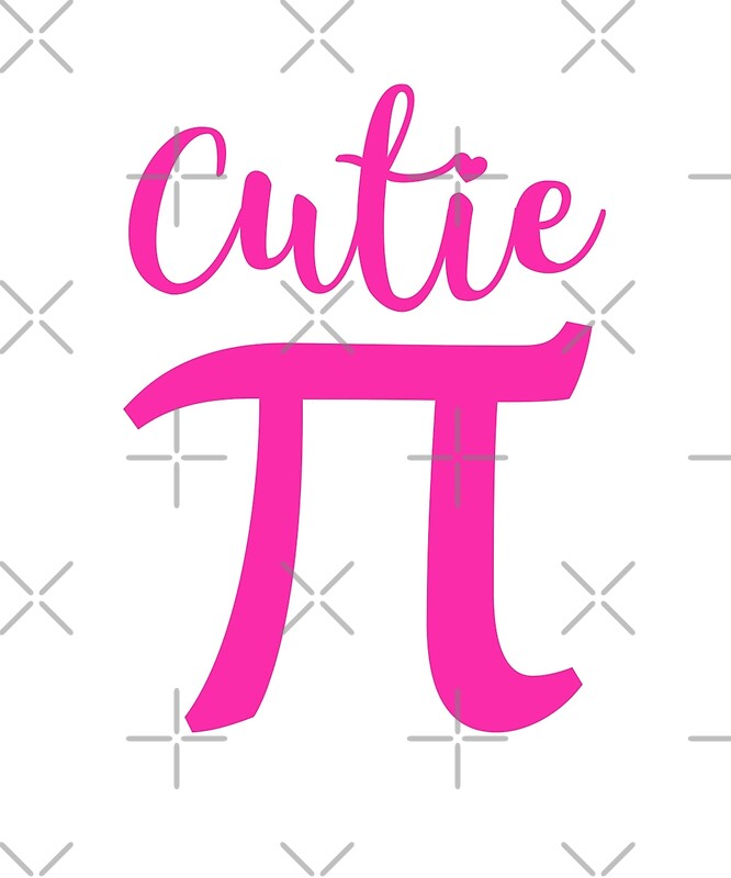 "Cutie Pie Pi March 14 Day Cute Pink 3.14 Symbol " by JapaneseInkArt ...