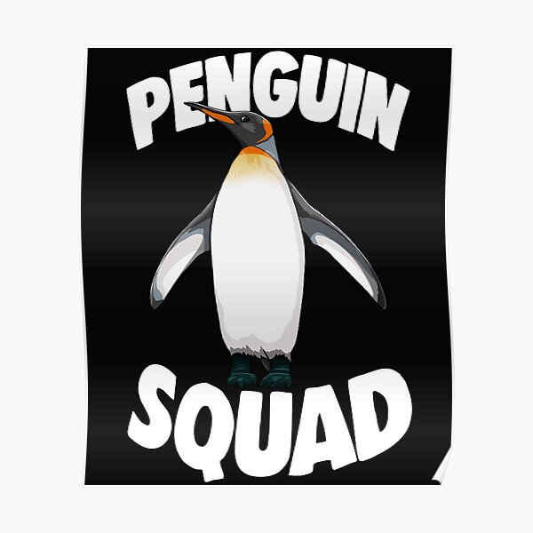 "Penguin Squad" Poster for Sale by Bendthetrend | Redbubble