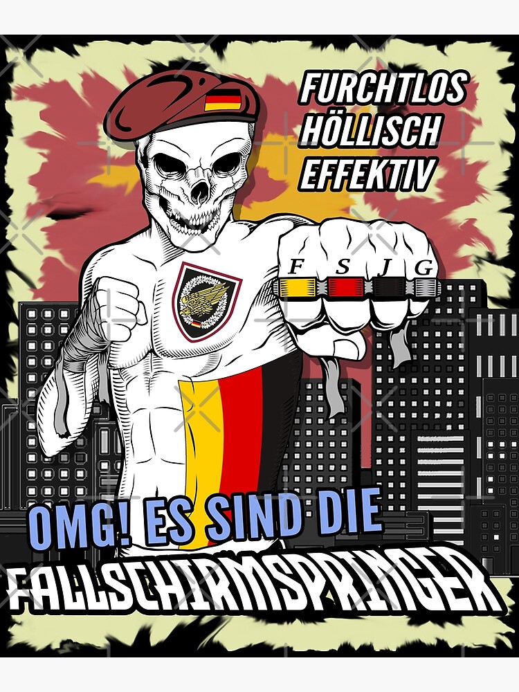 "Fallschirmjäger Luftlandebrigade FschJg Deutschland Heer Zombie #1814 ...