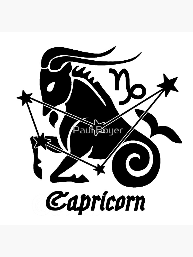 Lámina artística «Capricornio - Símbolo de astrología del zodiaco con ...