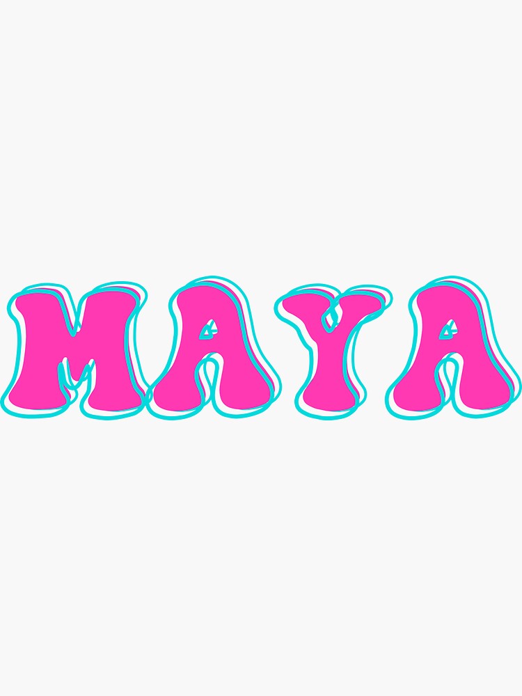 "MAYA Name - MAYA Name Cute Design" Sticker by Custom-Name | Redbubble