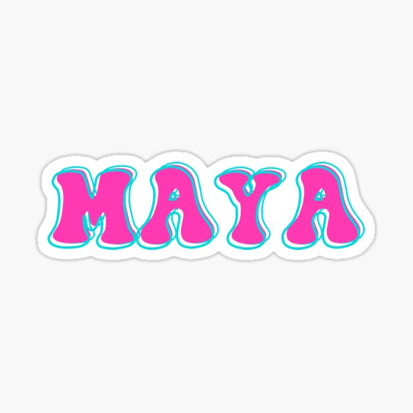 "MAYA Name - MAYA Name Cute Design" Sticker by Custom-Name | Redbubble